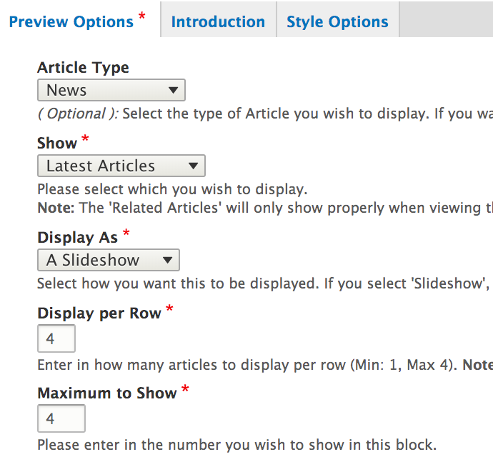 Articles Preview | CNAS Theme Documentation